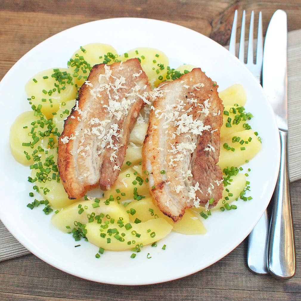 Křupavé plátky bůčku s jablky - Recept | Kaufland