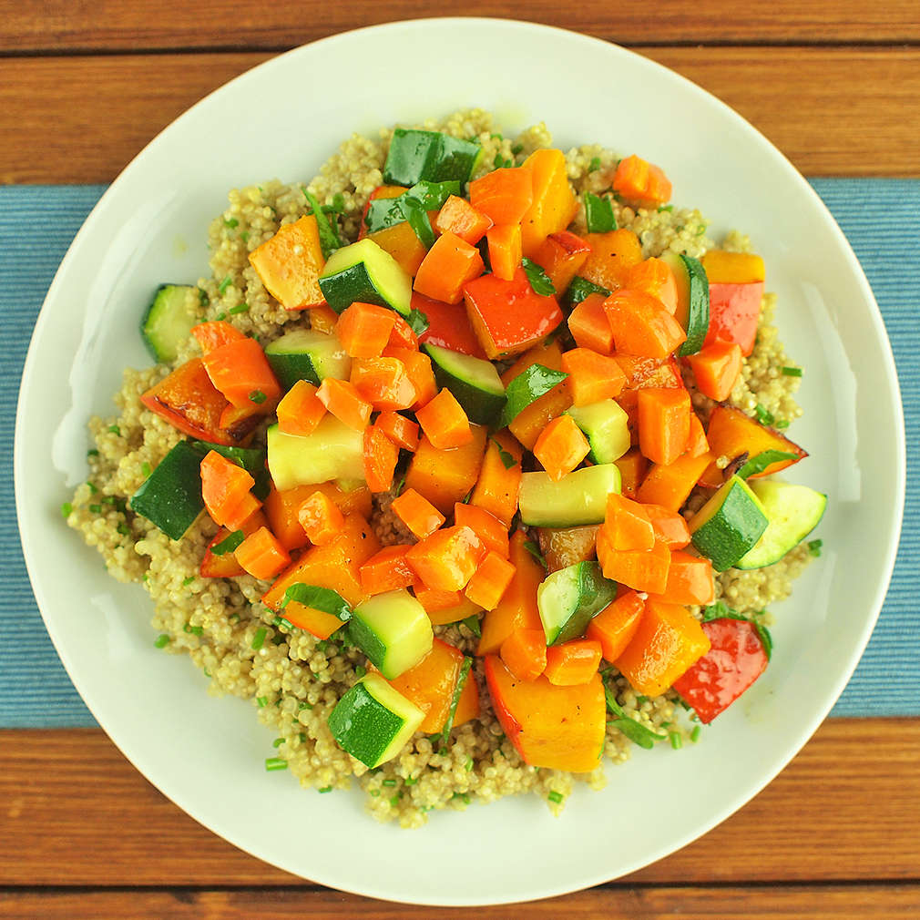 Quinoa salát s pečenou zeleninou - Recept | Kaufland