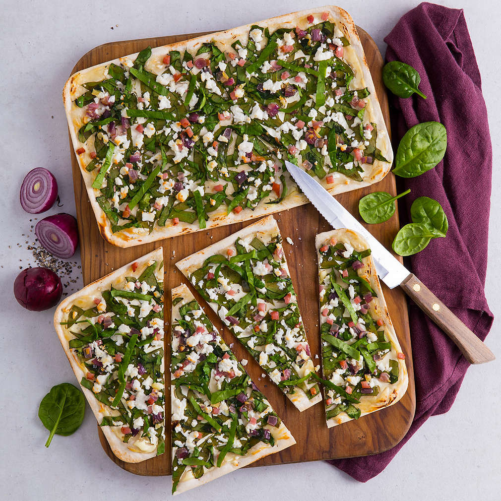 Flammkuchen Mit Spinat