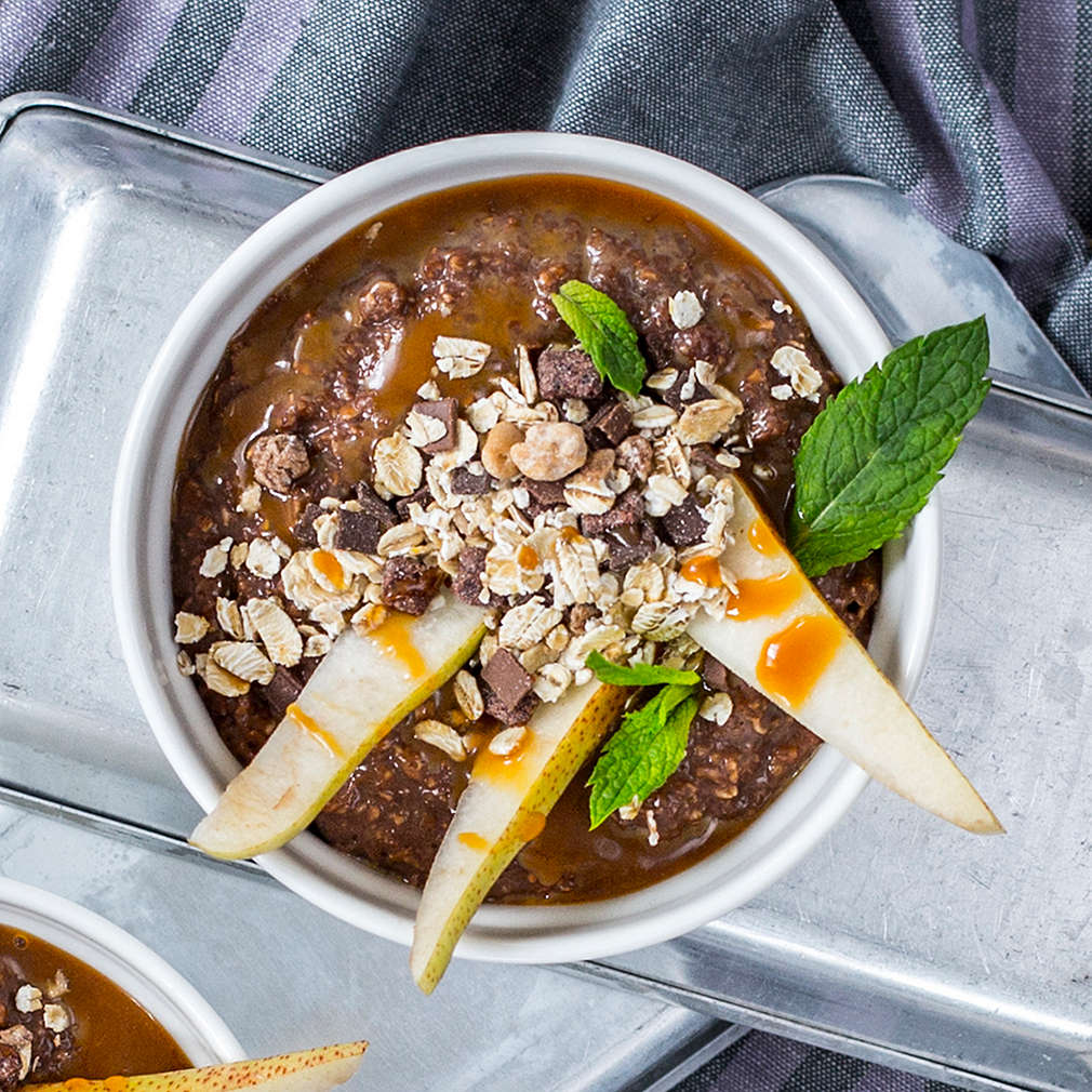 Birnen-Zimt-Porridge mit Salz-Karamellsoße - Rezept | Kaufland
