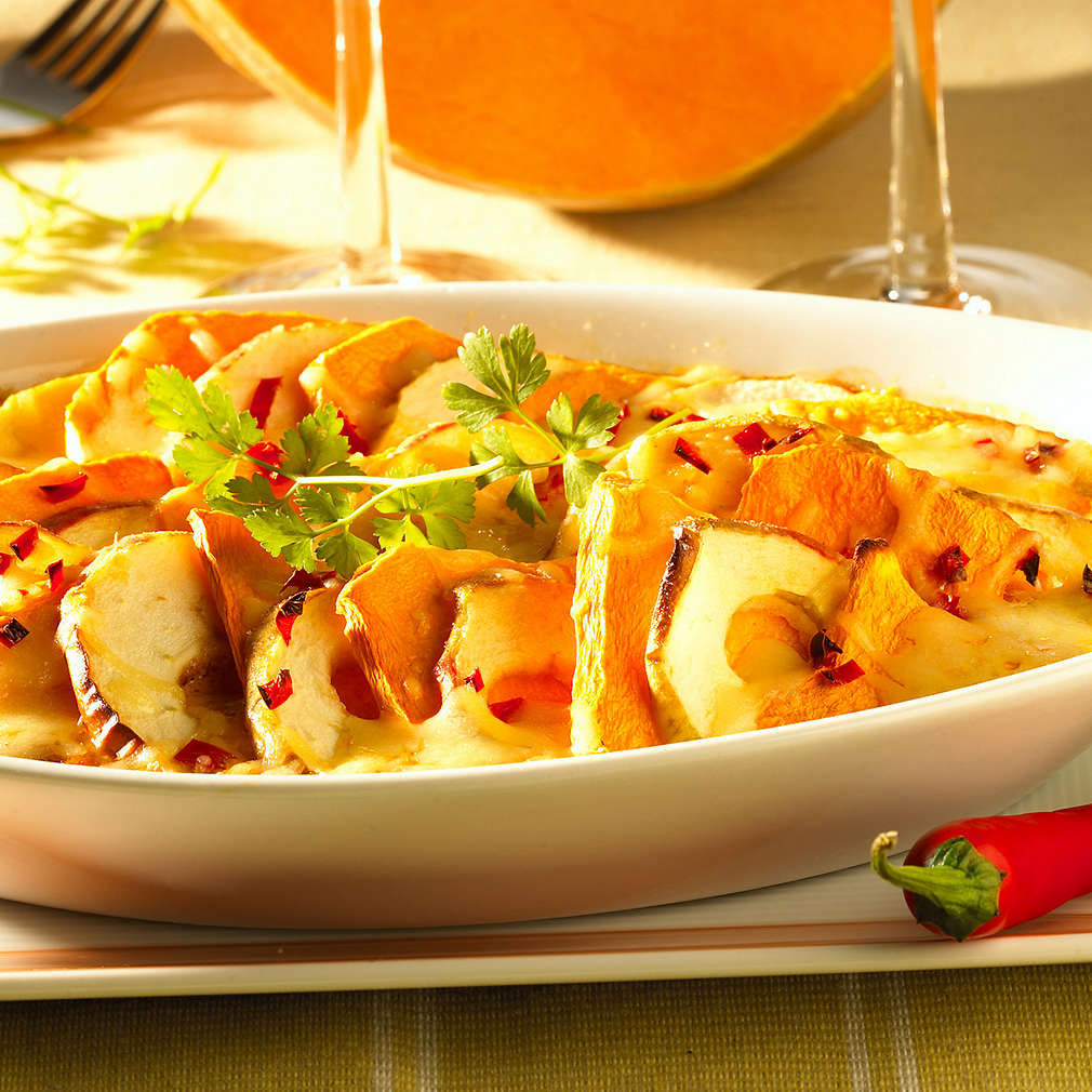 Zapékaná muškátová dýně s jablky - Recept | Kaufland